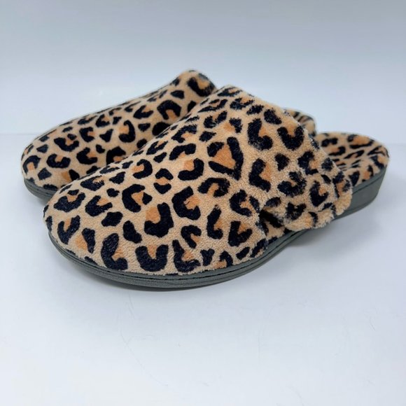 Vionic | Shoes | Vionic Womens Gemma Mule Slipper Brown Black Leopard ...